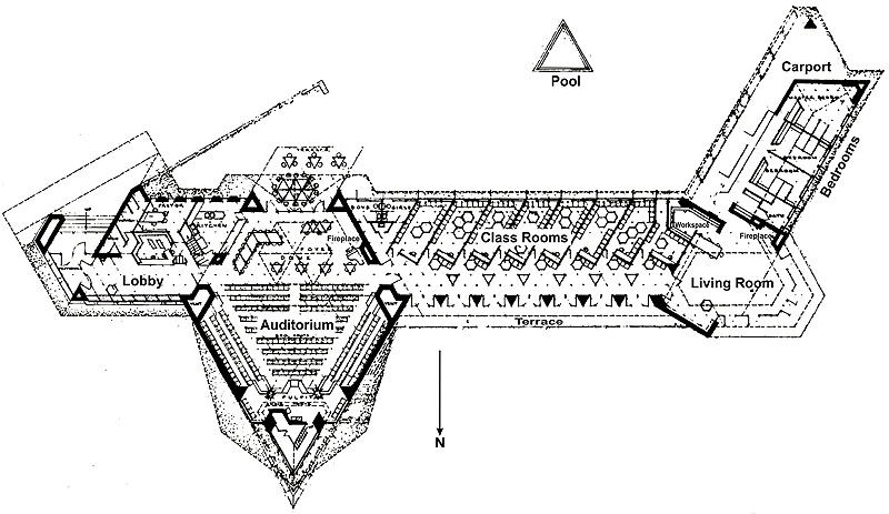 Unity Temple Frank Lloyd Wright Floor Plan